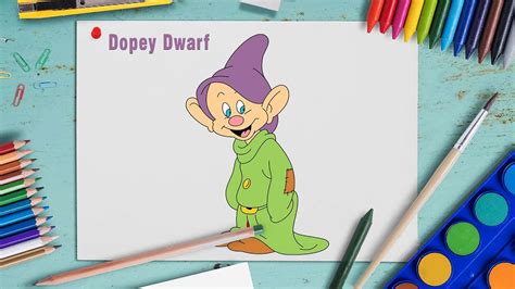 How To Draw Dopey Dwarf From Disney39s Snow White How To 686x386
