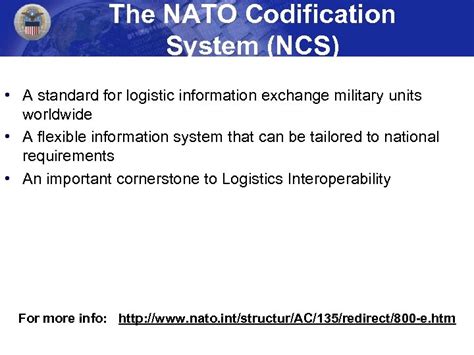 The NATO Codification System The Key To NATO