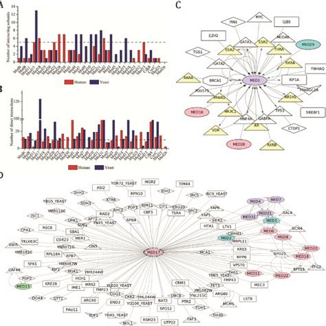 Direct Interactions For Human And Yeast Mediator Complex Subunits A