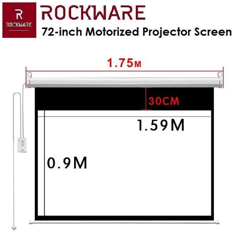 Jual Rockware Rw Rsp Layar Proyektor Motorized Inch Gulung Otomatis Di Seller Tokuniku