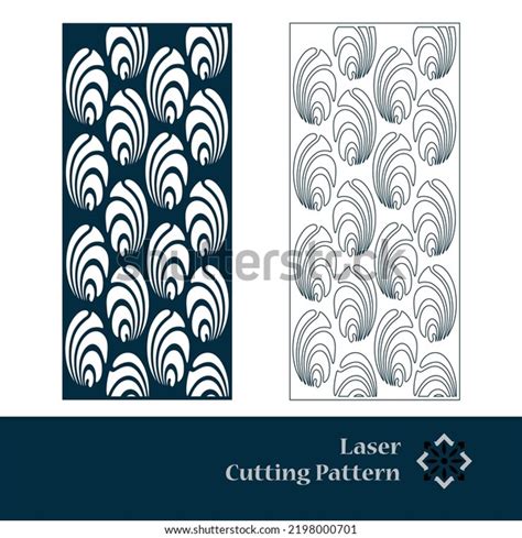 Laser Cnc Cut Pattern Vector Template Stock Vector Royalty Free