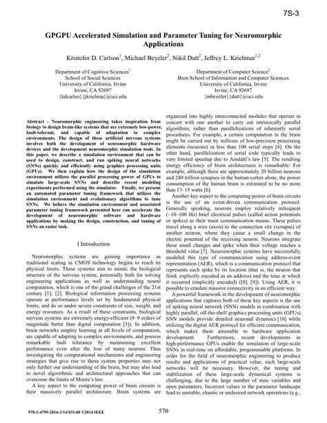 Pdf Gpgpu Accelerated Simulation And Parameter Tuning For