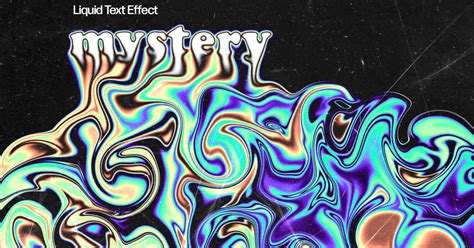 Blurred Liquid Text Effect Layer Styles Including Blurred And Text Envato