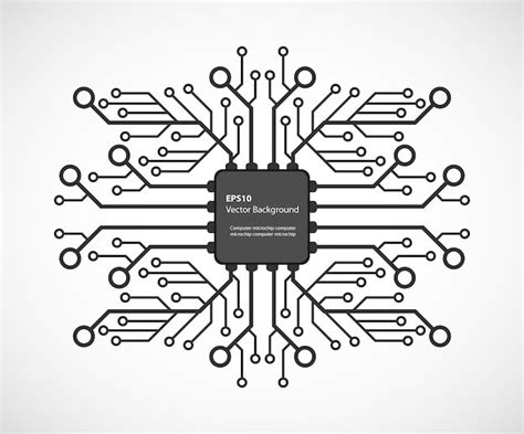 Premium Vector Electronic Chip