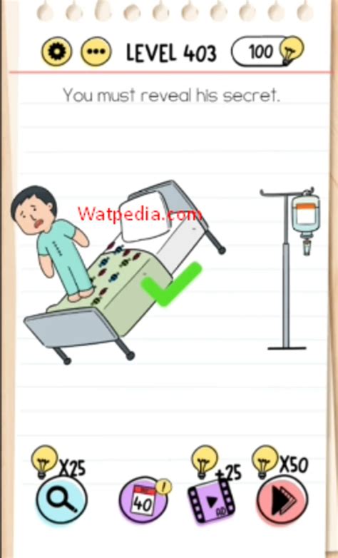 Brain Test Level 403 You Must Reveal His Secret