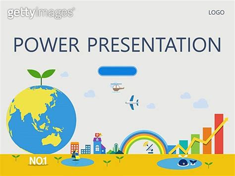 Ppt 파워포인트 메인페이지 지구 세계 글로벌 새싹 친환경 넘버원 숫자 1 고래 그래프 화살표 증가 상승 구름 무지개 도시