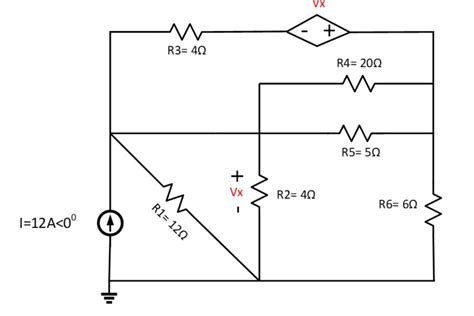 Solved please find the voltage crossing the R6 6Ω Chegg com