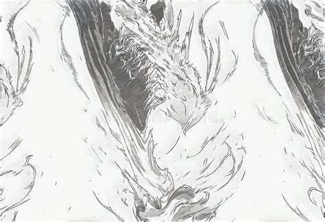 Abstract Grayscale Illustration With Organic Flowing Forms Stock Illustration Illustration Of