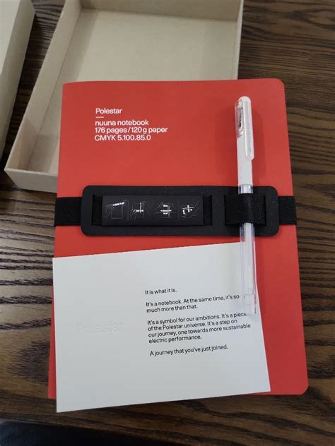 Polestar Notebook In Red Luxury Accessories On Carousell