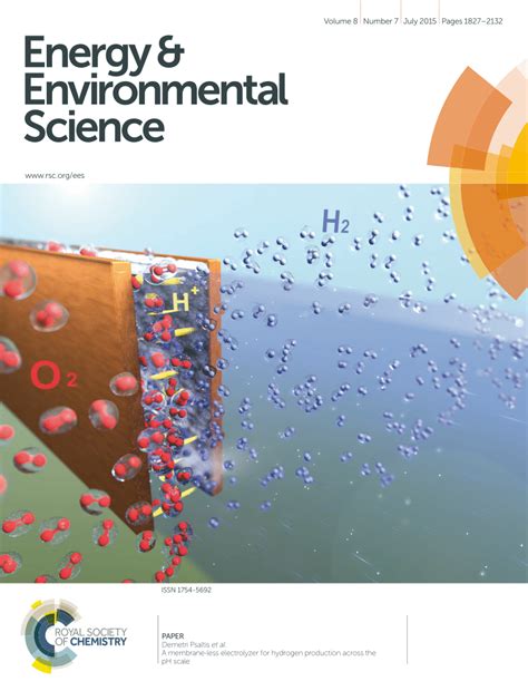 Pdf A Membrane Less Electrolyzer For Hydrogen Production Across The Ph Scale