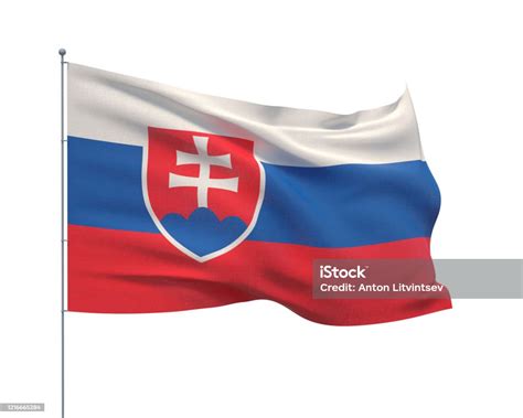 세계의 깃발을 흔들 슬로바키아의 국기 흰색 배경 3d 그림에서 격리되었습니다 슬로바키아 국기에 대한 스톡 사진 및 기타 이미지 슬로바키아 국기 컷아웃 0명 Istock