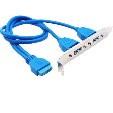 【瘋客邦3c】電腦usb擴充線 擴充擋板 2埠口 Usb3 0 連接線 機殼後置擋板 蝦皮購物