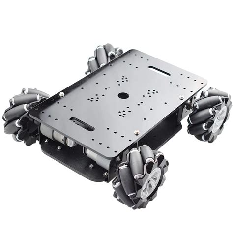 신제품 5kg 하중 더블 섀시 메카넘 휠 로봇 자동차 섀시 키트 Arduino Raspberry Pi Diy Stem 용