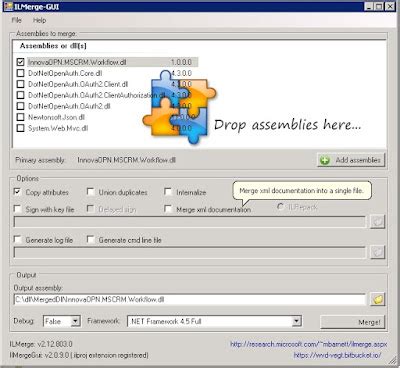 ParthasarathyBalan How To Merge More Dll S Into Single Dll ILMerge Tool