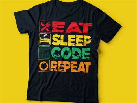Eat Sleep CODE Repeat T Shirt Design Code T Shirt Design Buytshirtdesigns