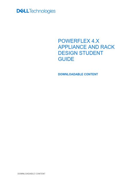 Powerflex 4x Appliance And Rack Design Student Guide Downloadable