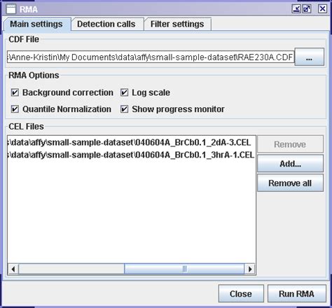 Robust Multi Array Average RMA