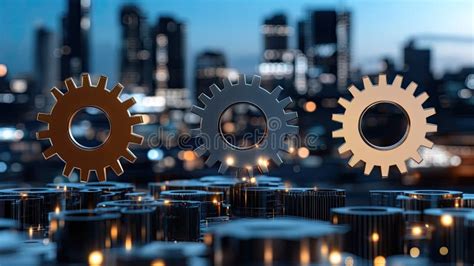 A Vibrant Digital Cityscape With A Futuristic Globe Glowing Tech Elements And Modern Buildings