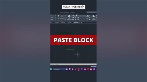 Paste Block Autocad Autocadtips Autocadtutorial Autocad2d Youtube