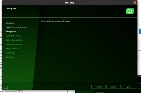 how to instruct maintenance tool to install qt to a specific folder