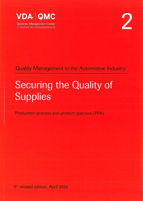 Vda 2 Quality Assurance For Supplies