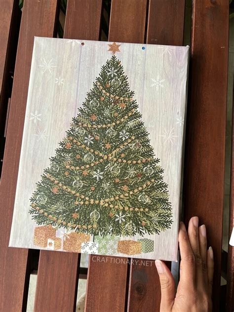 How To Frame A Canvas With Gift Bag To Make Art Craftionary