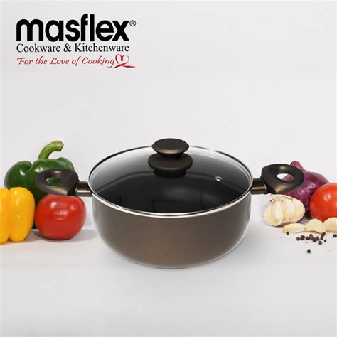 Masflex 24cm Master Class Induction Casserole With Glass Lid Masflex