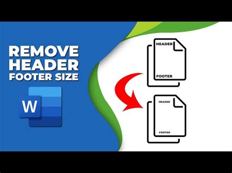 How To Remove Header And Footer Size In Word The Graphic Home