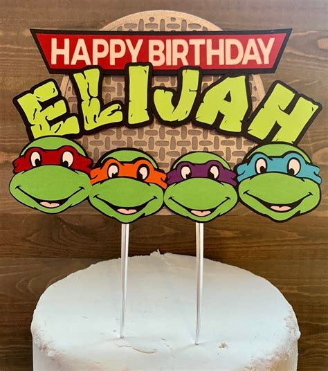 Ninja Turtle Cake Topper Printable Educational Printable Activities