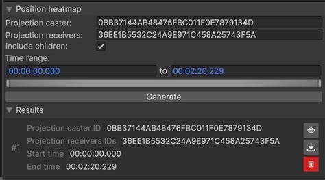 Position Heatmap Plume