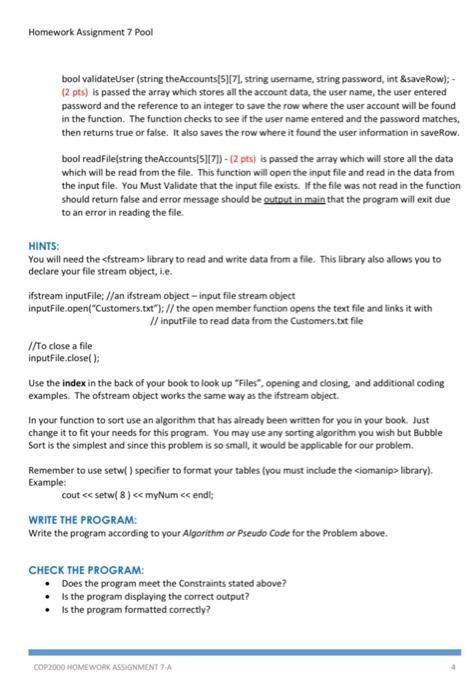 Solved Homework Assignnentz A For This Assignment You Will Chegg