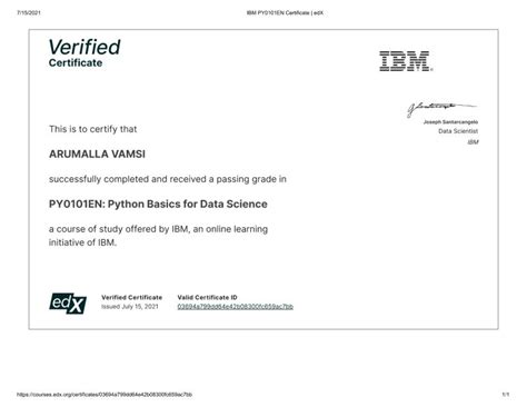 Completed Python Basics For Data Science Course Vamsi Arumalla Posted