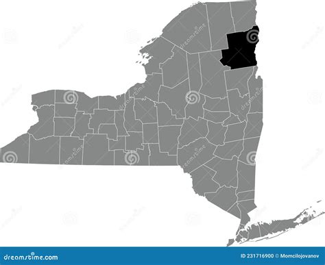 Map Of Essex In New York Vector Illustration 183940232