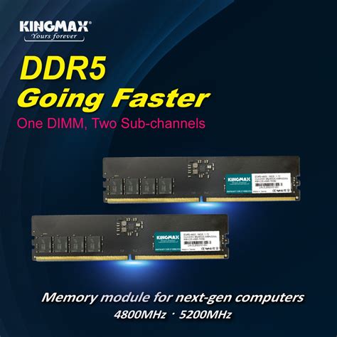 kingmax 🌟kingmax ddr5 ram สายผลิตภัณฑ์ประกอบด้วยโมดูล ddr5 4800 และ