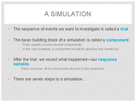 Unit CHAPTER UNDERSTANDING RANDOMNESS SIMULATIONS AP