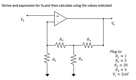 Solved Derive And Expression For V And Then Calculate Using Chegg
