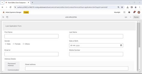 Adaptive Form Fragment Adobe Experience Manager