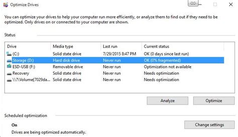 Windows 10 Auto Defrags Ssds Windows Level1techs Forums