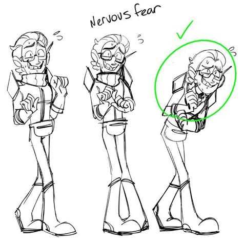 Nervous Body Pose Reference Art Inspiration Drawing Drawing