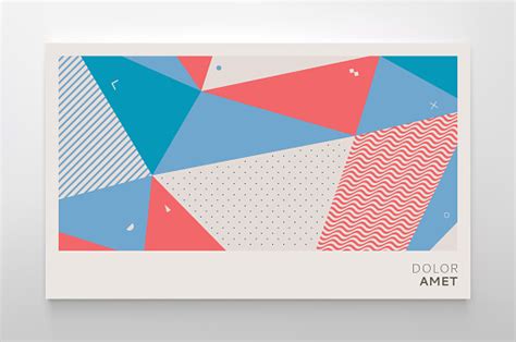 추상 기하학적 패턴이 있는 배경입니다 표지 디자인 템플릿을 참조하십시오 벡터 그림입니다 광고 마케팅 또는 프레젠테이션에 사용할