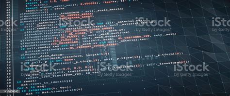 Python Programming Language Source Code Text Example With A Glowing