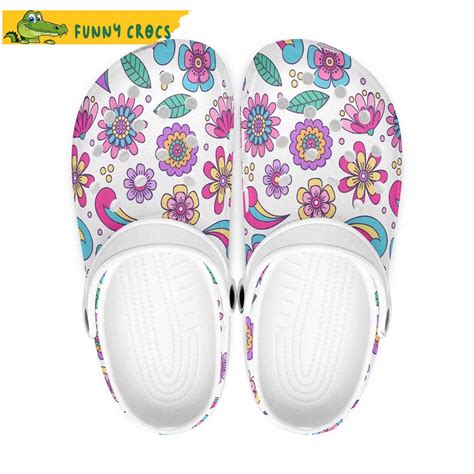 Funny Flowers Crocs Clog Shoes Discover Comfort And Style Clog Shoes
