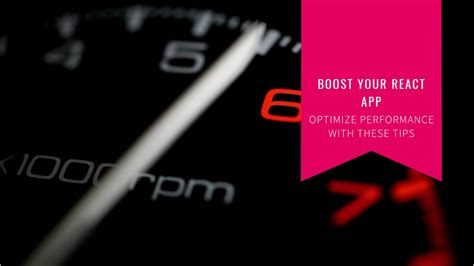 optimizing react application performance