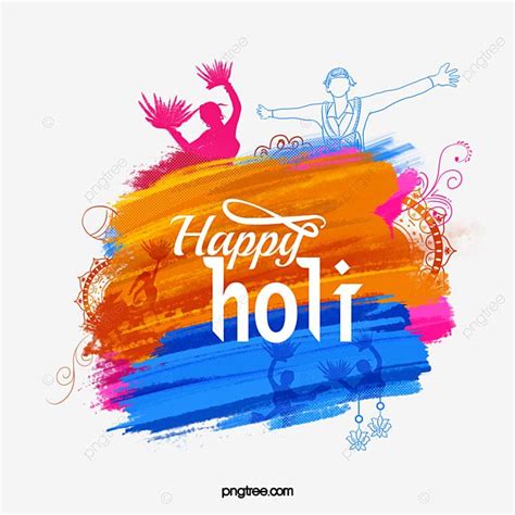 홀리 축하 일러스트 브러시 홀리 클립 아트 홀리 축하 Png 일러스트 및 Psd 이미지 무료 다운로드 Pngtree Happy Holi Holi