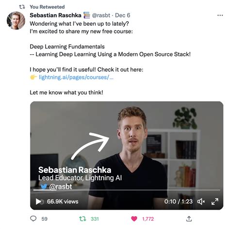 Sebastian Raschka Launches A Deep Learning Course Nfl Wants Ml To