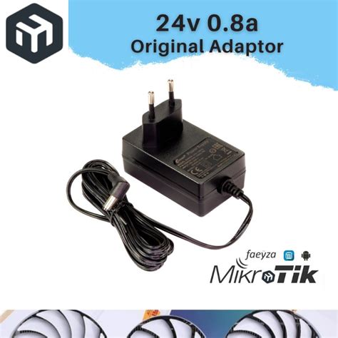 Jual Adaptor Mikrotik 24v 0 8a Shopee Indonesia