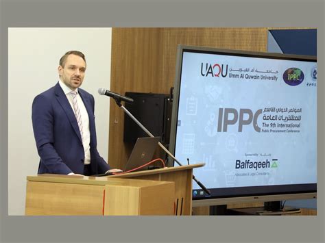 انطلاق أعمال المؤتمر الدولي الـ 9 للمشتريات العامة بجامعة أم القيوين