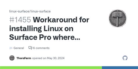 workaround for installing linux on surface pro where unable to boot