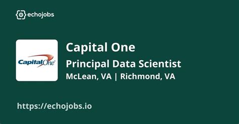 capital one is hiring principal data scientist us card usd 165k 188k mclean va richmond va