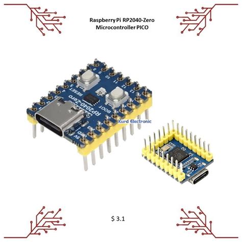 kurd raspberry pi rp2040 zero microcontroller pico rp2040 microcontroller with a dual core
